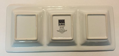 222 Fifth Eliza Spring Long Divided Tray Serving Dish - 16.5" X 7.25"