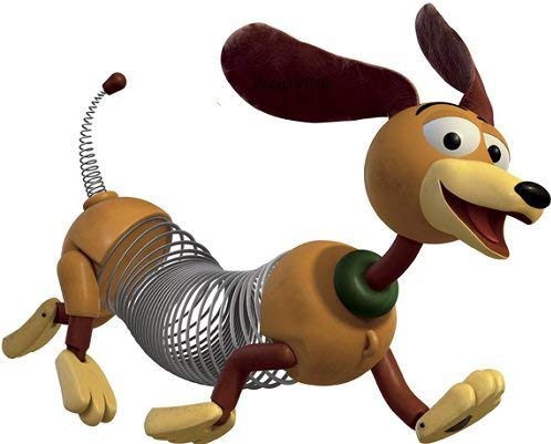 8 Inch Slinky Dog Removable Peel Self Stick Adhesive Vinyl Decorative Wall Decal Sticker Art Kids Room Home Decor Girl Boy Children Bedroom Nursery 8 x 6 Inch