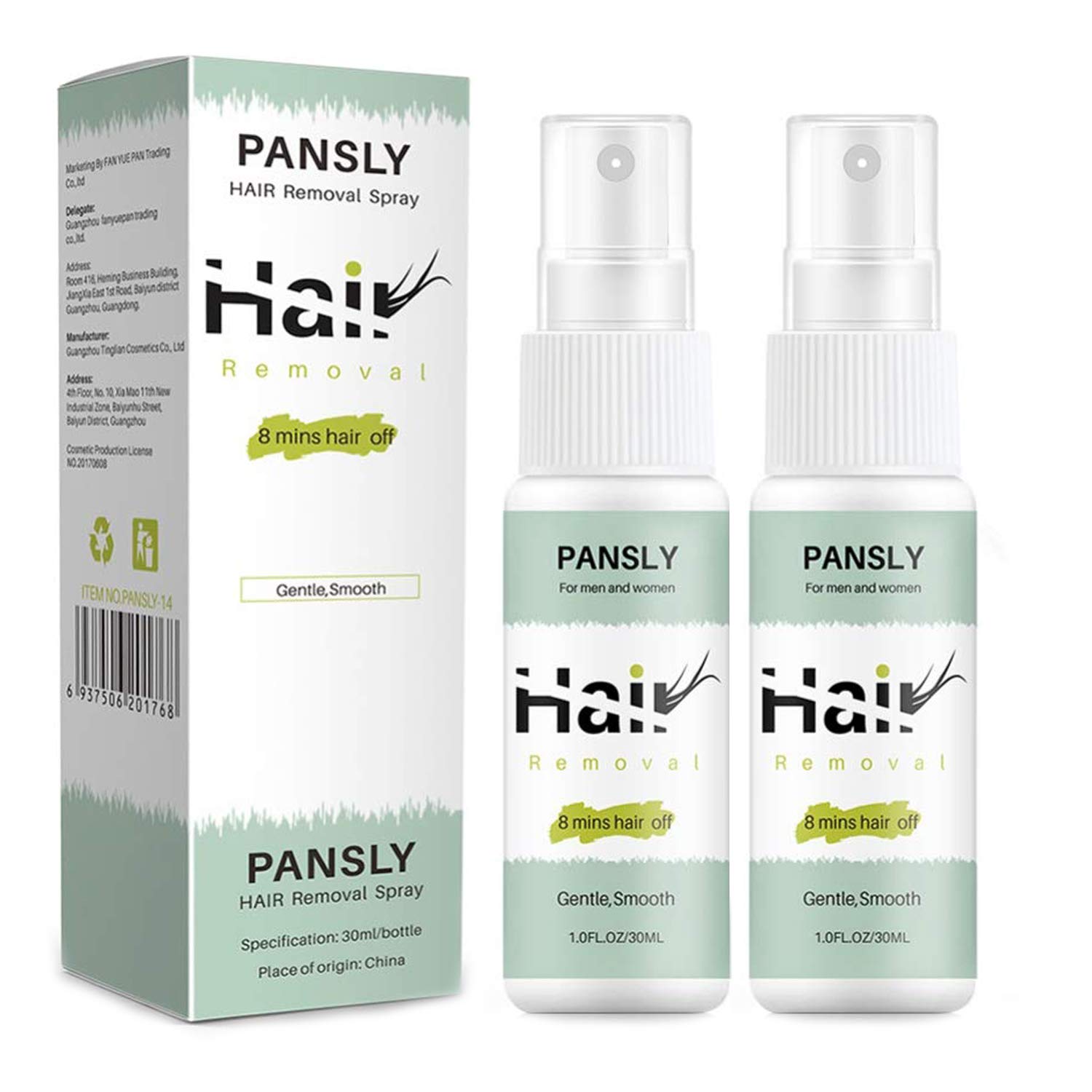 8 mins Painless Hair Removal Cream for Face, Body, Pubic Area, Beard, Bikini, Legs and Armpits