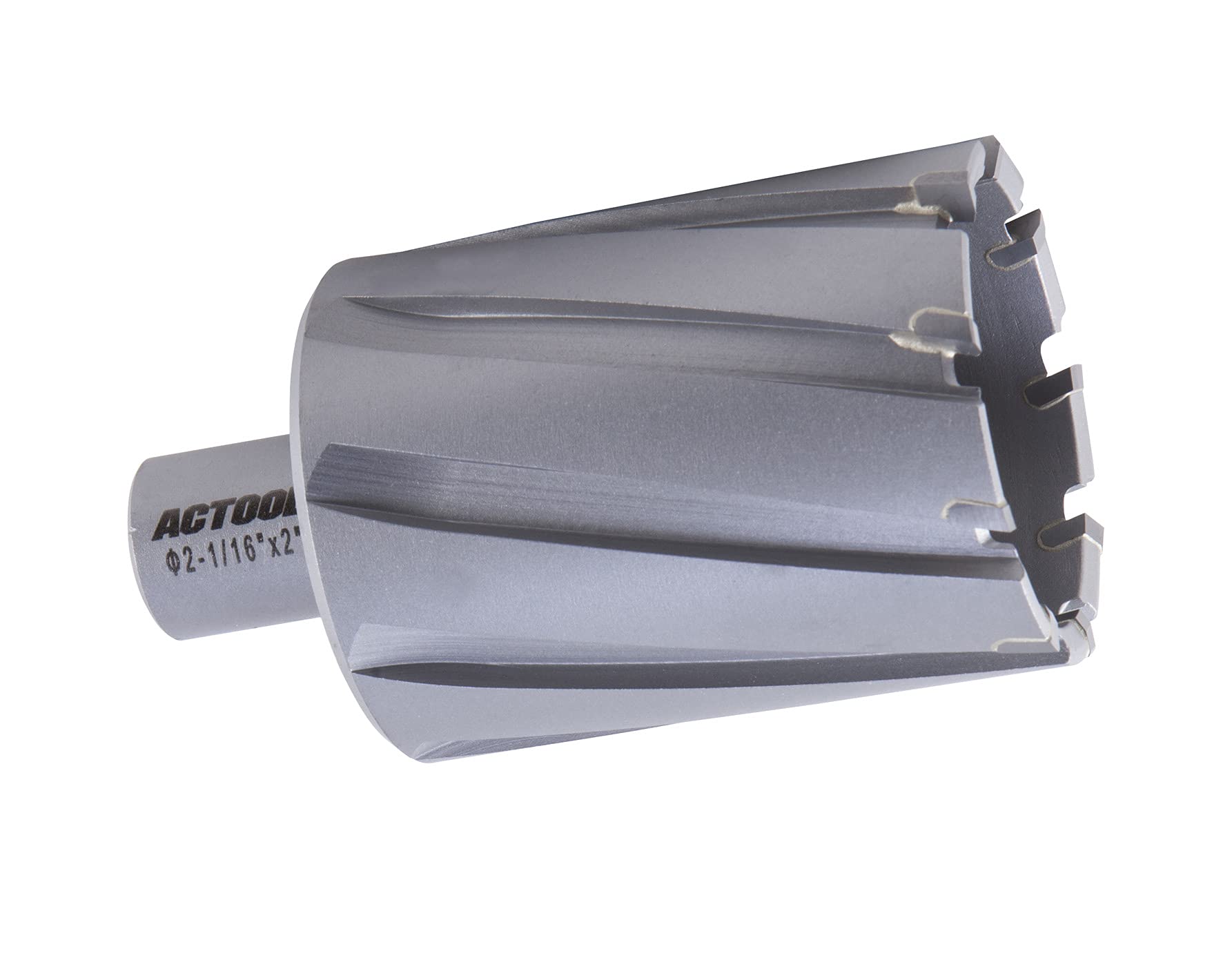 ACTOOL 2-1/16'' Diameter x 2'' Depth of Cut Carbide Tipped TCT ANNULAR Cutter with 3/4'' Weldon Shank