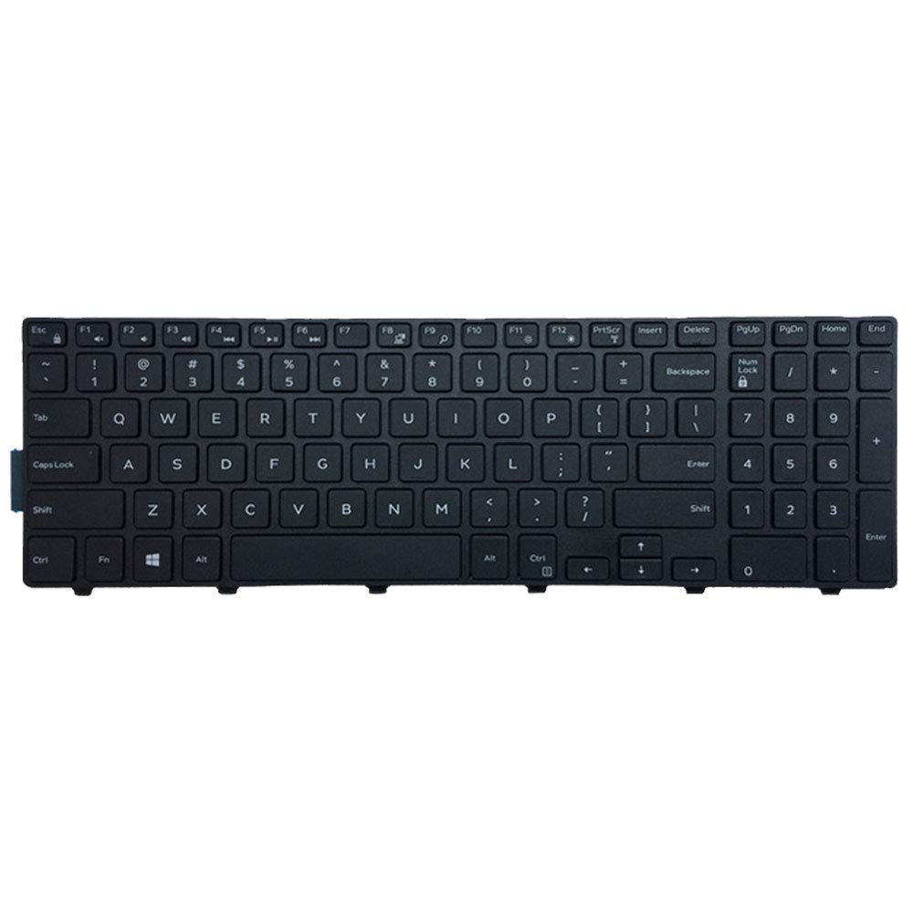 Laptop Replacement Keyboard Fit Dell Latitude 3550 3560 3570 US Layout White Word