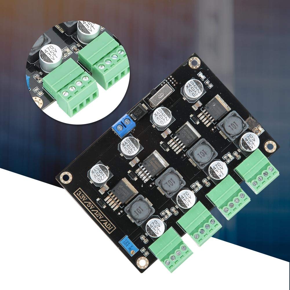Adjustable Voltage Output Converter Multi-Channel Switching Power Supply Module with 4 Multi-Channel Outputs, LM2596 Chip, Support 3.3V / 5V/ 12V/ ADJ