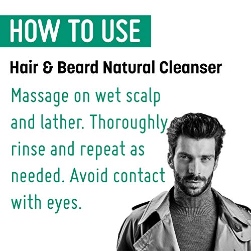 Framesi Barber Gen Hair & Beard Natural Cleanser Shampoo, 8.4 fl oz, Men's Natural Shampoo
