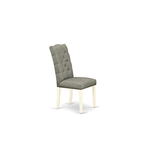 East West Furniture AVEL7-LWH-07, Linen White