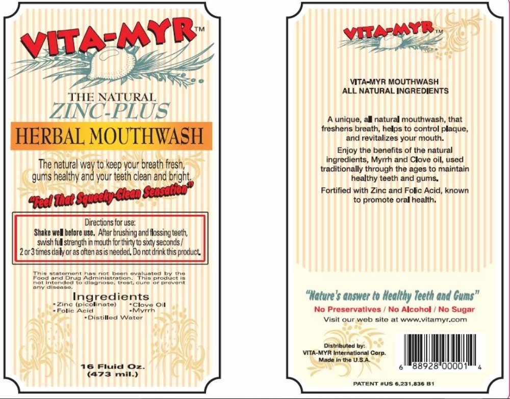 2 Pack Natural Mouthwash - Effective Herbal 16 oz Vegan, Gluten-Free, Organic and Safe! No Alcohol! Great Taste!