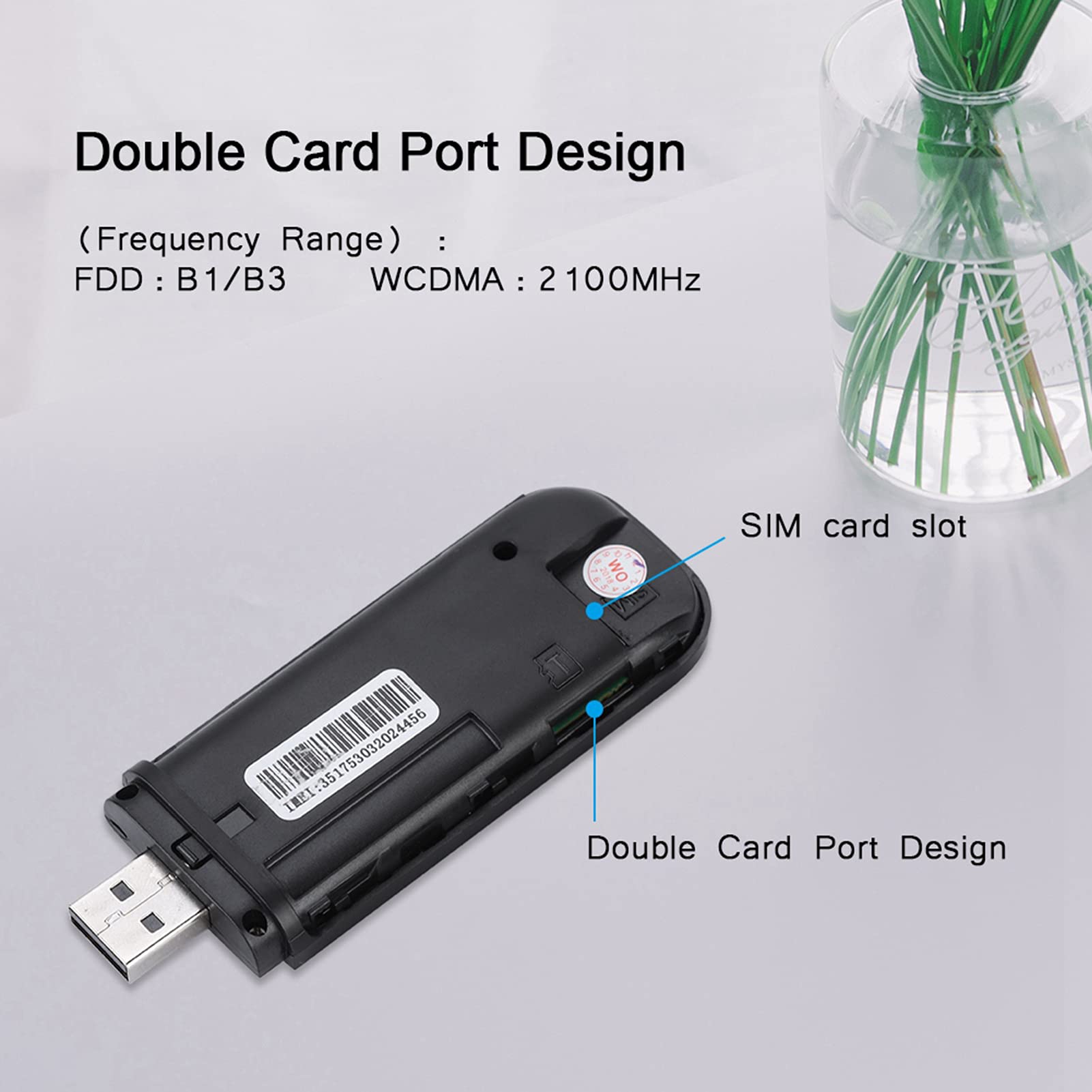4G WiFi Router,150Mbps Plug and Play LTE USB Portable Router Pocket Mobile Hotspot Built-in 4G/3G+WiFi Antenna Wireless Network Smart Router(with WiFi)