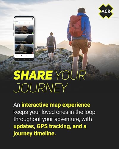 ACR Bivy Stick Satellite Communicator - Two-Way Global SMS, GPS Tracker for Hiking Safety, Off-Grid Communication, SOS Emergency Beacon, Satellite Messenger & Location Sharing - iOS/Android App