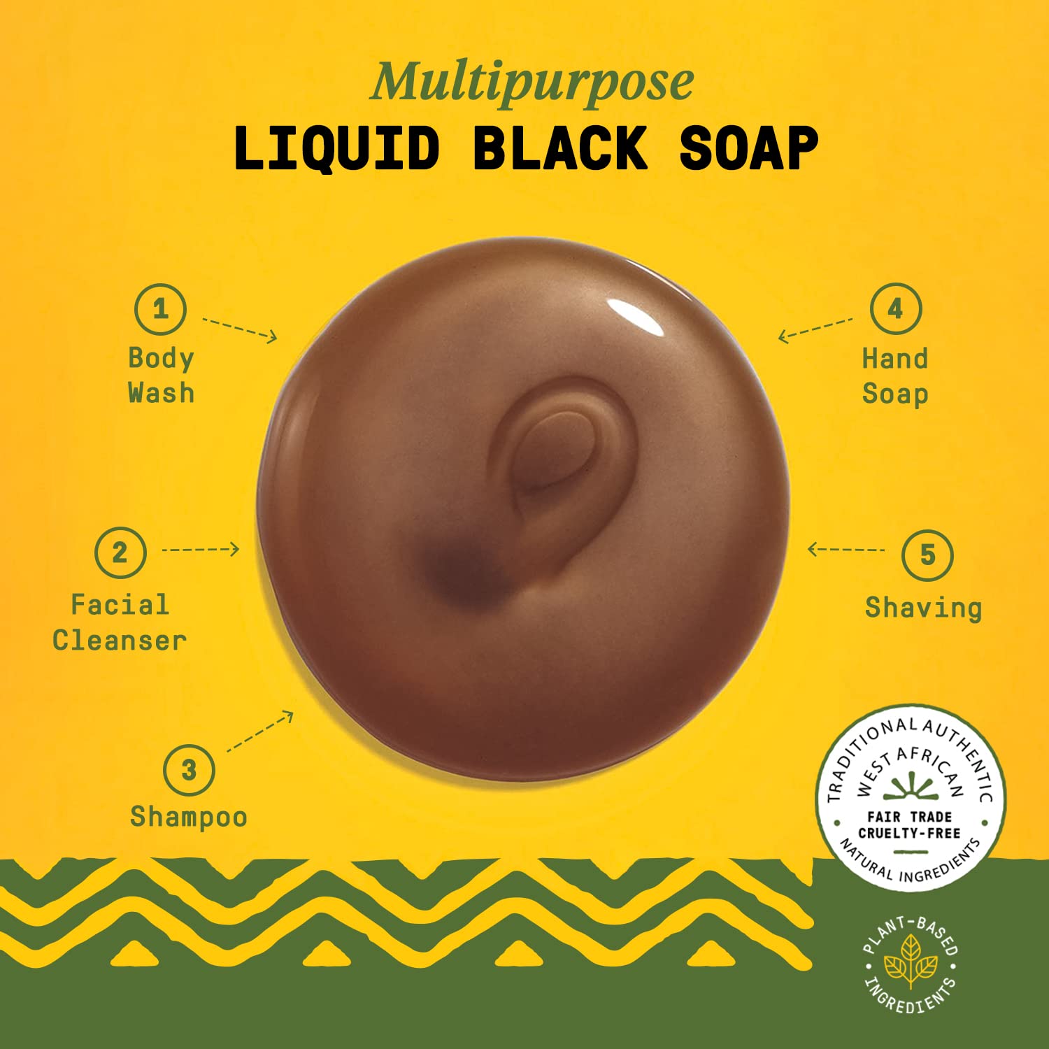 Alaffia Skin Care, Authentic African Black Soap, All in One Liquid Soap, Acne Face Wash, Moisturizing Body Wash, Shampoo, Shaving Soap, Shea Butter, Eucalyptus Tea Tree (2 Pack - 32 Fl Oz Ea)
