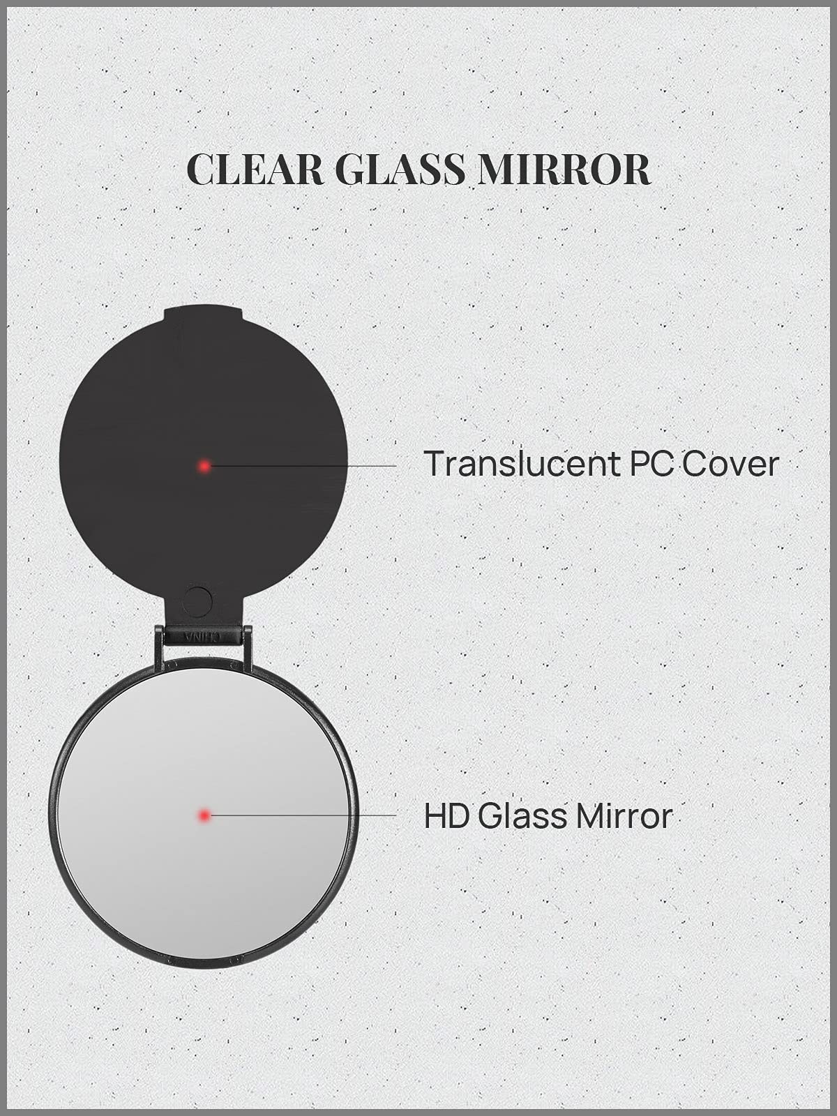 Getinbulk Compact Tabletop Mount Mirror Bulk, Round Makeup Mirror for Purse, Set of 36 (4-Color), Black,blue,white, Red