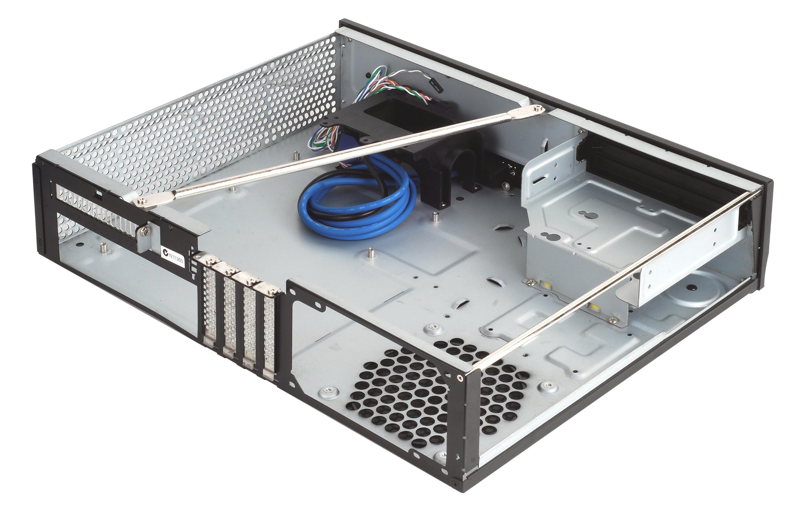 SilverStone Technology ML03B Milo Series Aluminum/Steel Micro-ATX Media Center/HTPC Case, Black ML03B-x