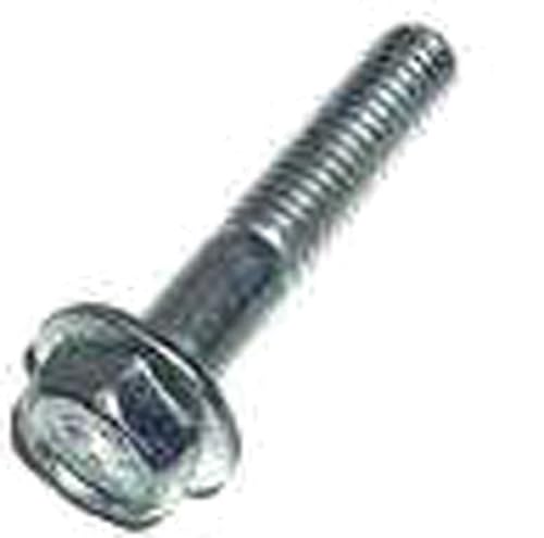 25 M6 - 1.0 x 35mm Hex Flange Bolts Large O.D. Class 10.9 Zinc IFI 536