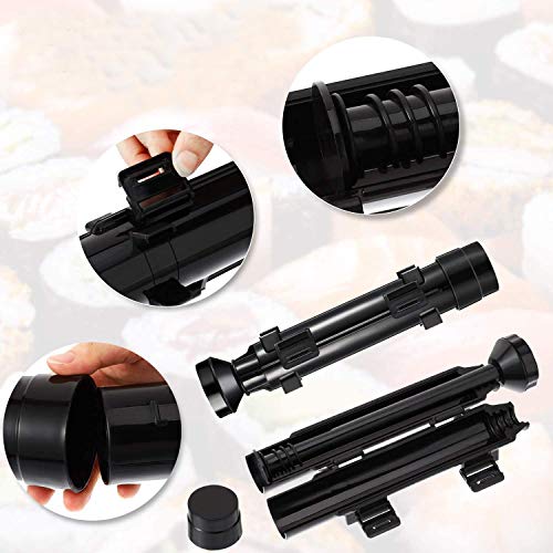 URED Professional Super Space Sushi Bazooka,Upgrade Sushi Making Kit Mold Food Grade Plastic,Sushi Maker Rice Vegetable Meat Diy Sushi Kit Machinekitchen Utensils,Sushi Making Kit For Beginners
