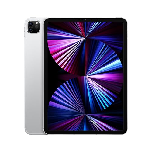 2021 Apple 11-inch iPad Pro (Wi-Fi + Cellular, 128GB) - Silver (Renewed)