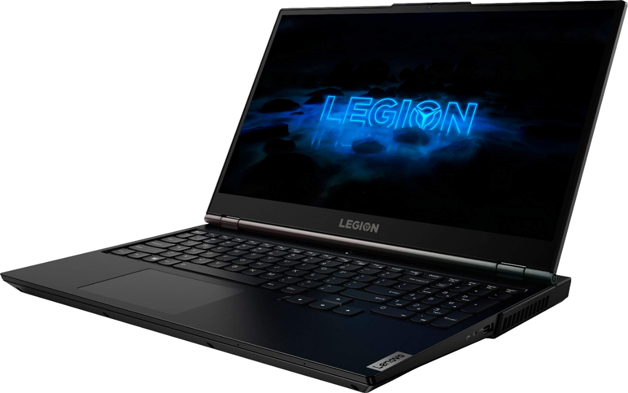 Lenovo Legion 5 15.6" FHD VR Ready Gaming Laptop, IPS, i7-10750H, USB-C, HDMI, WiFi 6, Webcam, Backlit Keyboard, Bluetooth, NVIDIA GeForce GTX 1660 Ti, Win 10, Black (8GB RAM | 512GB PCIe SSD)