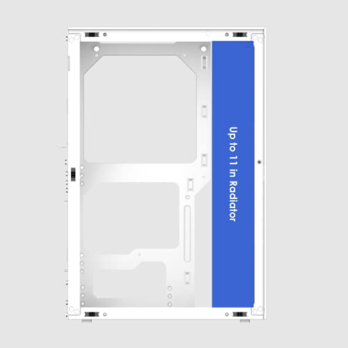 SSUPD Meshlicious Mini-ITX Small Form Factor (SFF) Case - One Tempered Glass Side Panel & One Mesh Side Panel with PCIe 3.0 Riser Cable -Tool-Free and Easy Accessibility (White)