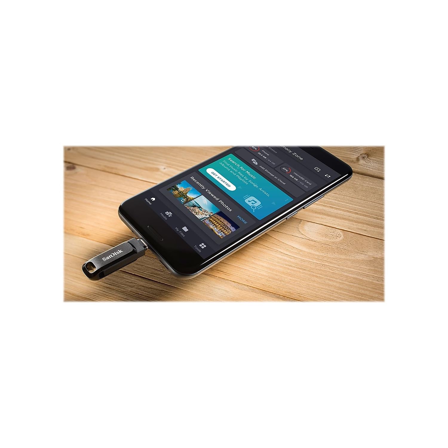 SanDisk Ultra Dual Go 32GB USB 3.1 Gen 1 / USB-C Flash Drive (SDDDC3-032G-A46)