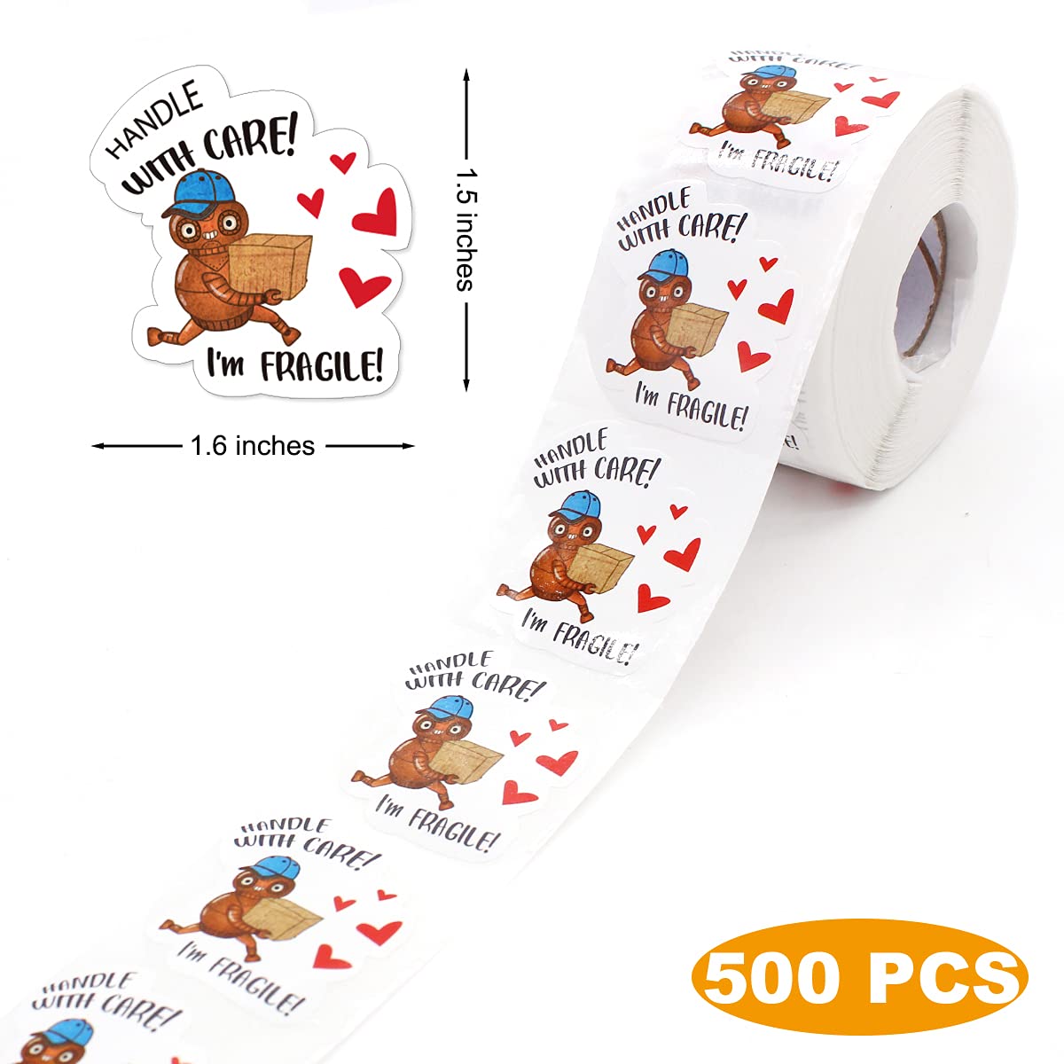 Thank You Sticker,Small Shop Sticker, Small Business, Handmade Sticker,Packaging Sticker (Fragile)