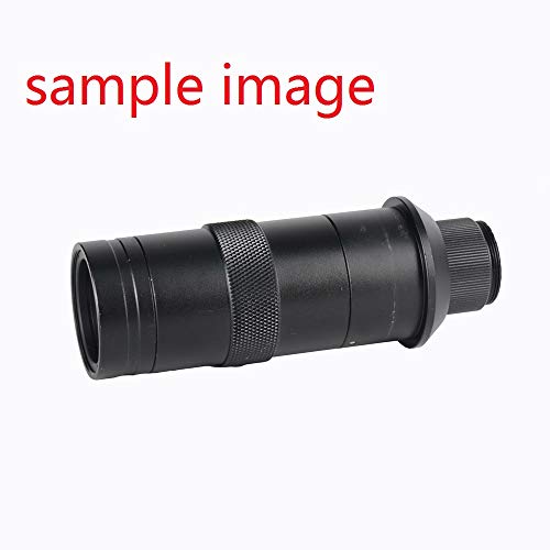 2X Auxiliary Objective Barlow Lens Double Magnification for 100X/120X/150X Zoom Monocular Zoom C-Mount Adapter