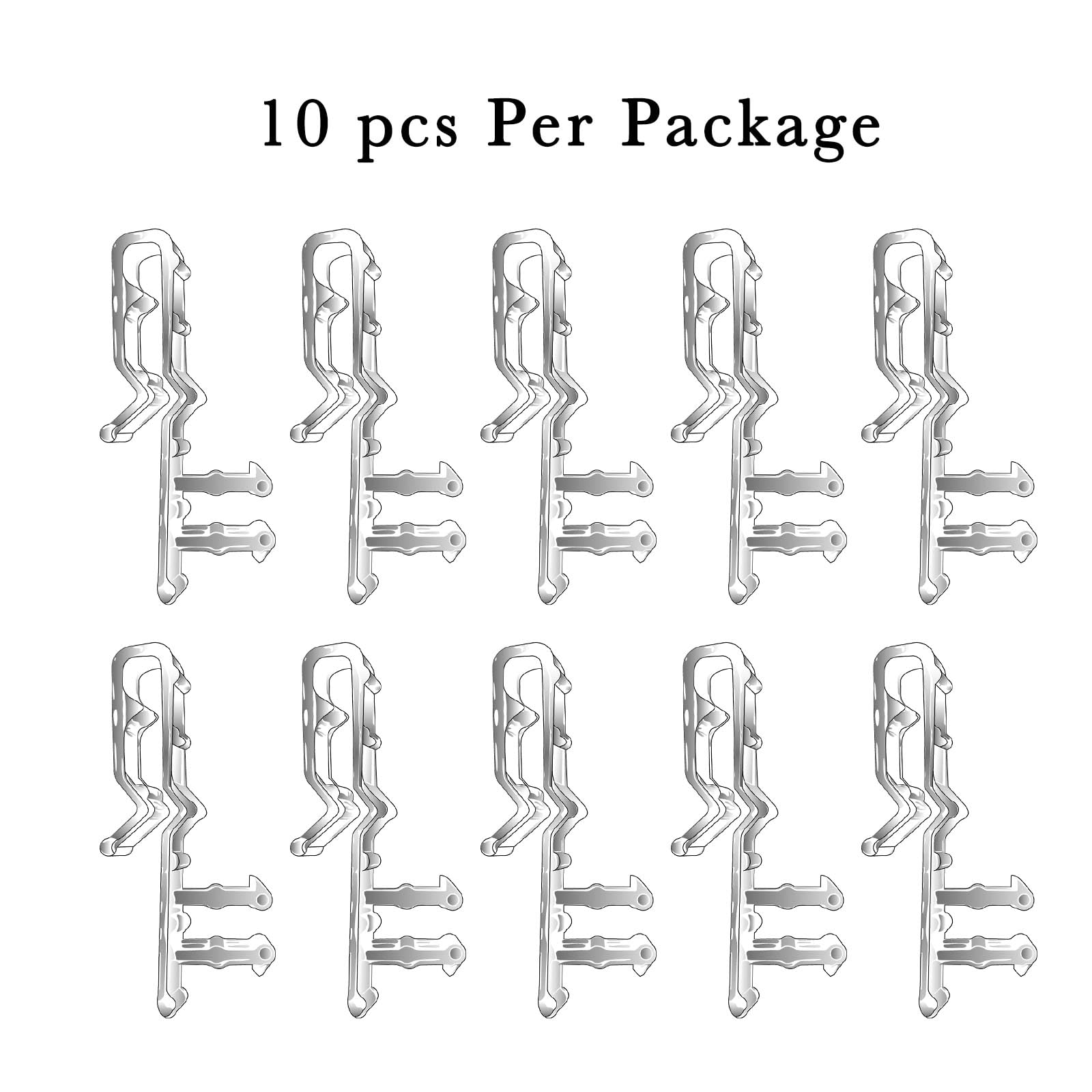 10 PCS 2-1/8 Inches Plastic Valance Clips for Blinds, Blind Clips for Valance Replacement Clips, Window Blind Clips, Wood Blind Valance Clips, Blind Channel Cover Clips