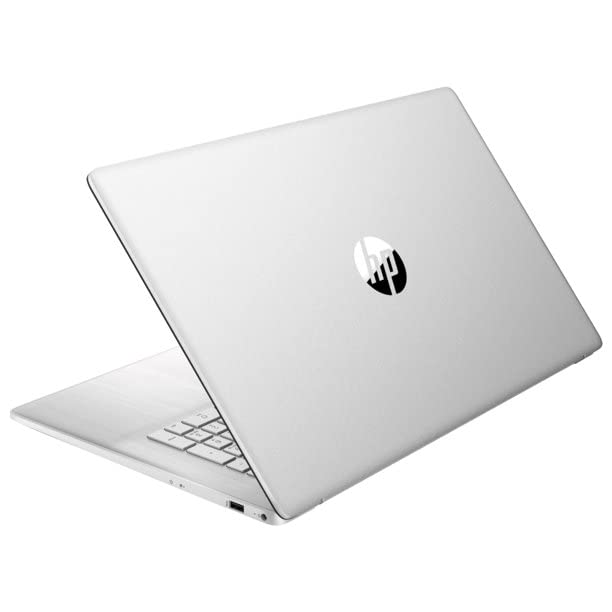 HP 2023 17.3'' FHD IPS Laptop PC Intel 4-Core i5-1135G7 Iris Xe Graphics 12GB DDR4 256GB NVMe SSD HDMI WiFi AC BT4.2 USB-C Backlit Keyboard Webcam Natural Silver Windows 10 Pro w/RE 32GB USB