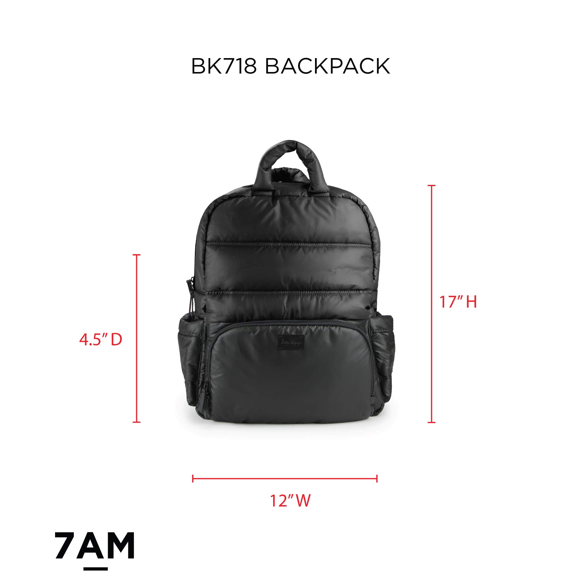 7AM Voyage Diaper Bag Backpack - Multifunctional Waterproof Travel Bag, Large Capacity Carry on Backpack with Padded Shoulder Straps, Newborn Essentials Backpack for Traveling | Print Stella Grand