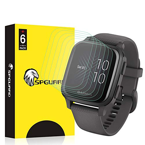 HATALKIN [6 Pack] Screen Protector Compatible with Garmin Venu Sq and Garmin Venu Sq Music Screen Protectors Smartwatch HD LiQuidSkin Film