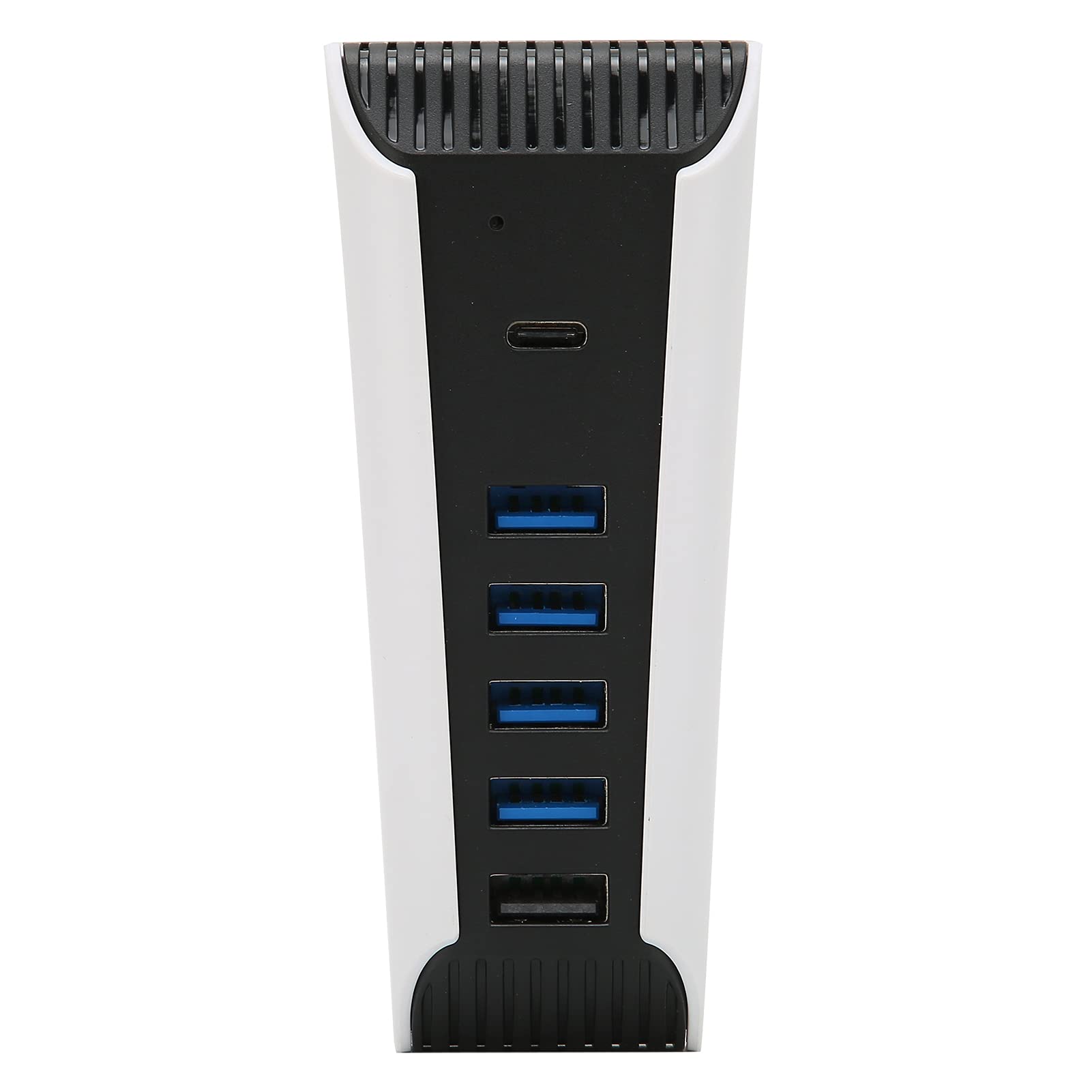 5 in 1 USB Hub High‑Speed Expansion Adapter with USB3.0 Type‑C Ports for Console,with Stable ,1 x USB + 1 x Type‑C (Male) to 5 x USB + 1 x Type‑C (Female)
