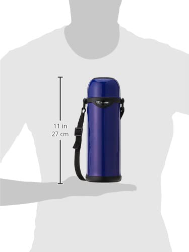 Zojirushi SJ-TG10-AA Stainless Steel Water Bottle, Cup Type, 0.3 gal (1.0 L), Stainless Steel