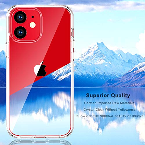 COOLQO Compatible for iPhone 12 /iPhone 12 Pro Case 6.1 Inch, with [2 x Tempered Glass Screen Protector] Clear 360 Full Body Silicone Protective Shockproof for iPhone 12/12 Pro Cases Phone Cover