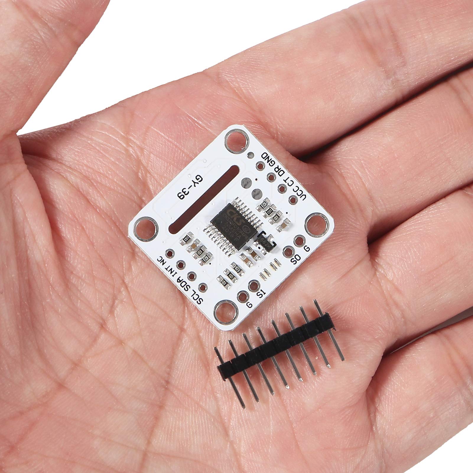 ACEIRMC MAX44009 BME280 MCU Light Intensity Temperature Humidity Atmospheric Pressure 4 in One Integrated Sensor Module GY-39 MCU IIC Serial IIC Bus 3-5V for Weather Station
