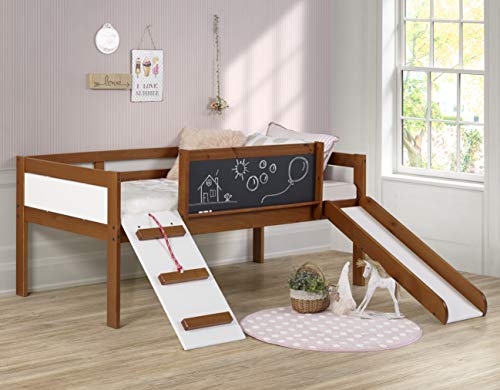 Donco Kids Twin Novelty Art Play Junior Low Loft Espresso