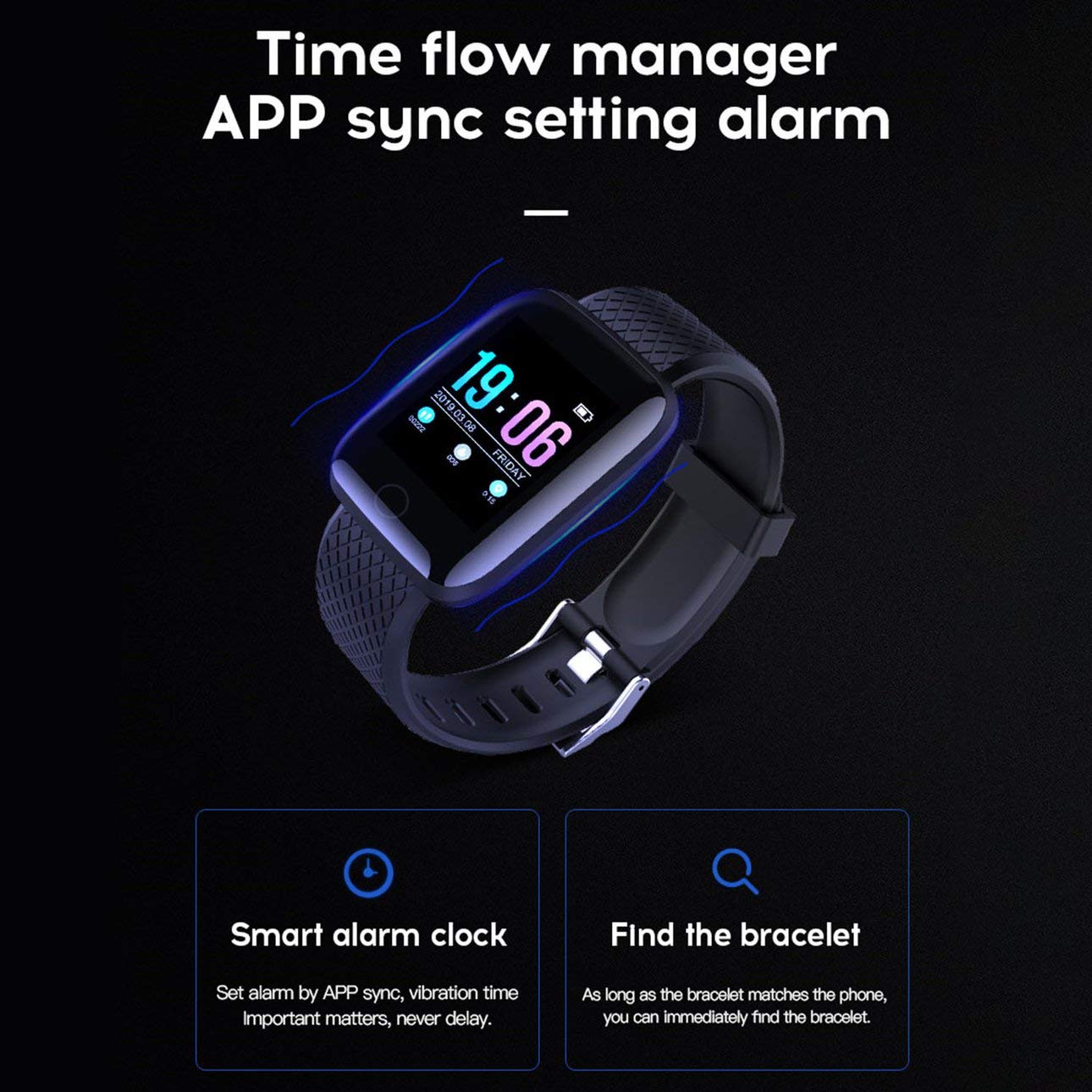 116 Plus Smart Watch 1.3 Inch Tft Color Screen Waterproof Sports Smart Watch