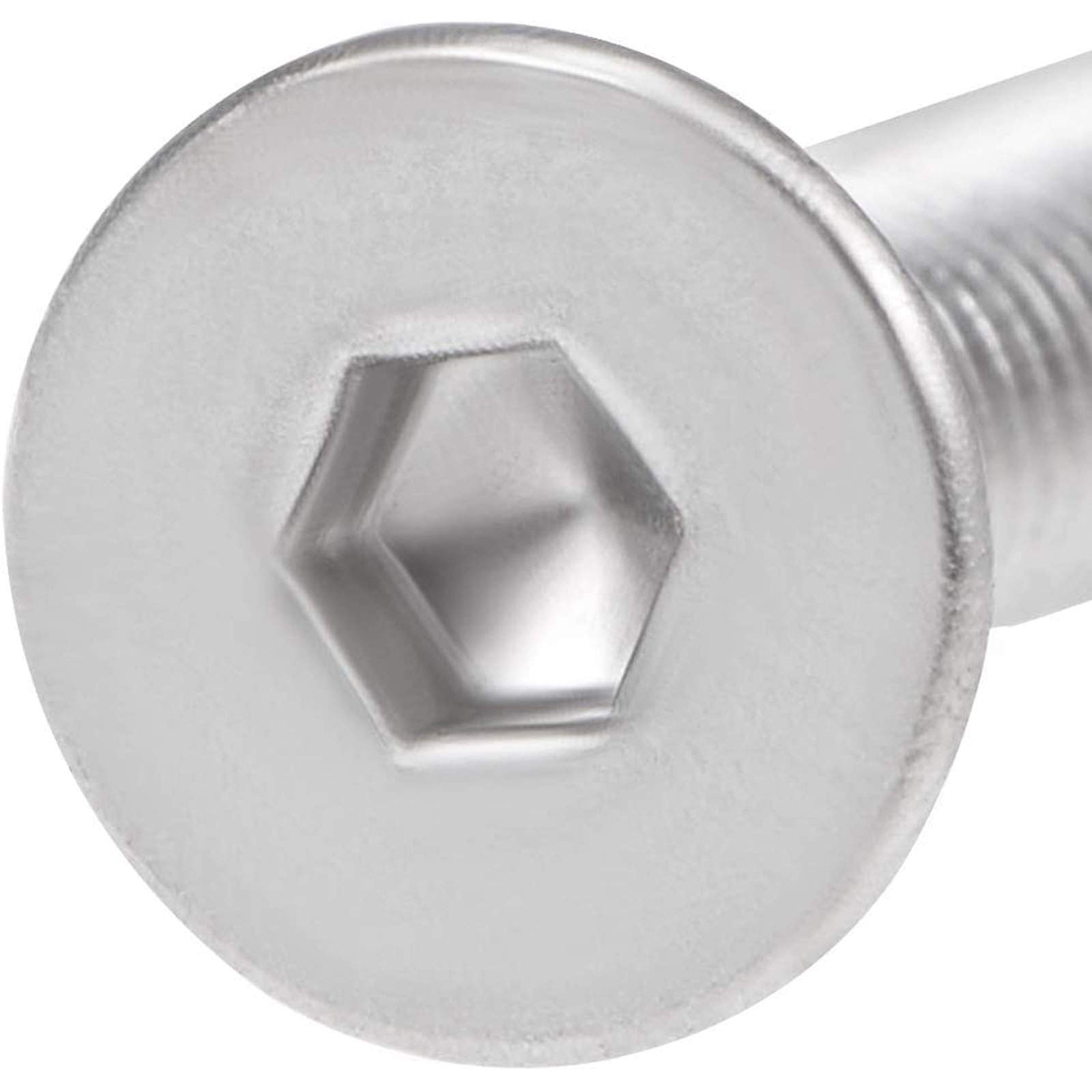 20 Pcs M6-1 x 30mm Flat Head Socket Cap Screws Bolts, Stainless Steel 18-8 (304), Bright Finish, Allen Socket Drive,Machine Screws Inner Hex Screw Fasteners Bolts
