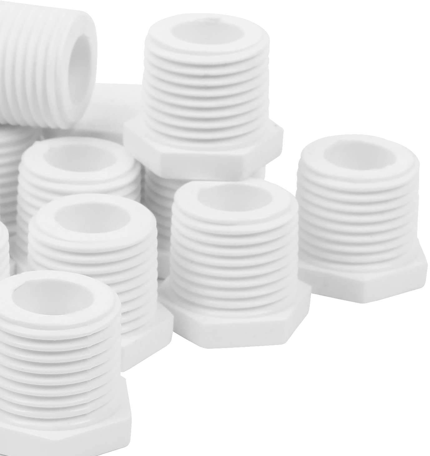 20 Pcs of PVC Pipe Plug,Eau 3/4 NPT Water Heater Drain Plug Compatible with RV,Irrigation,Underground Sprinkler Systems,Swimming Pools,Outdoor Applications and Water Supply Lines.