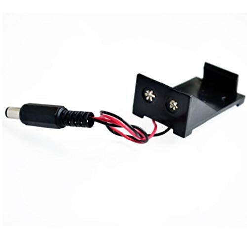 Lysee 3D Printer Parts & Accessories - 5 pcs 5.52.1 mm 9V Battery Holder Box DC Plug Socket Battery Holder for