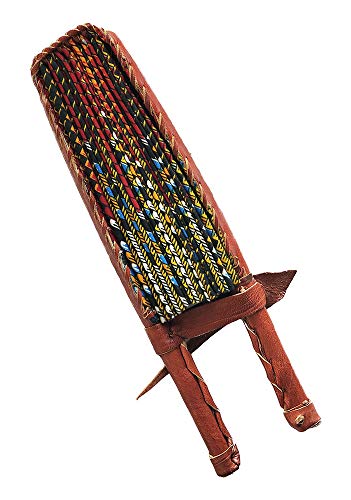 Dupsie's ANAN African Kente Print Folding Handheld Hand Fan Hand-Crafted