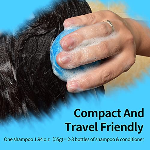 Argan Oil Macadamia Oil Shampoo bar 2 in 5 shampoo and conditioner, Vegan Solid Bars For All Hair Types-Beamarry