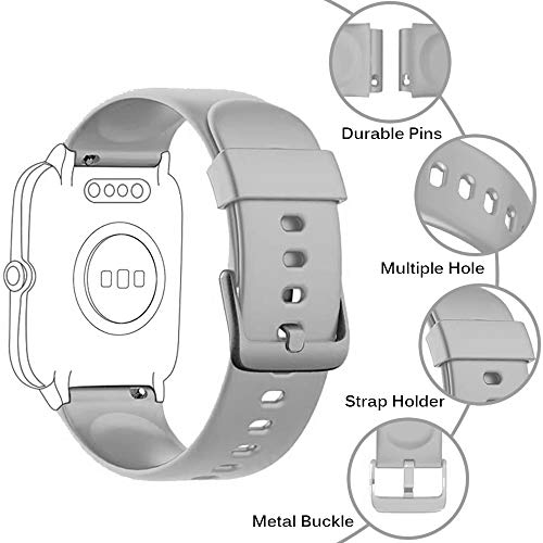 Acofit Silicone Smart Watch Bands Replacement Straps Bands for ID205L ID205S ID205U ID205G ID205 Veryfitpro Smart Watch Replacement Band for SW021 SW023 SW025 Smartwatch strap