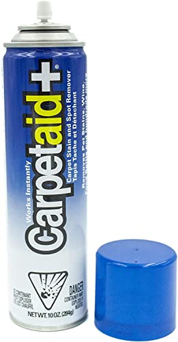10 Oz. CarpetAid+ Carpet Stain Remover & Spot Cleaner (Pack of 6 Cans): Easily and Effectively Remove Food, Drink, Dirt, Mud, Pet, and Other Stubborn Stains Instantly; No Rubbing or Scrubbing