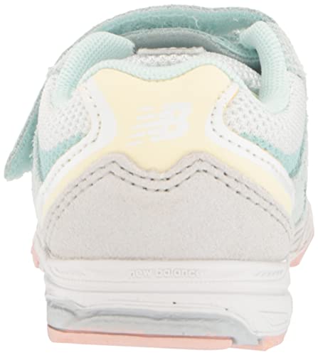 New Balance Kid's 888 V2 Hook and Loop Sneaker, Light Surf/Summer Fog/White, 7 Little Kid