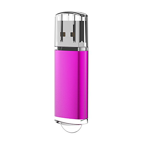 Alihelan 5pcs 16GB Flash Drives USB 2.0 Thumb Drive Bulk Memory Stick Jump Drive Pen Drive Zip Drive for Data Storage (5 Pack, Black/Blue/Green/Pink/Orange, 16 GB)