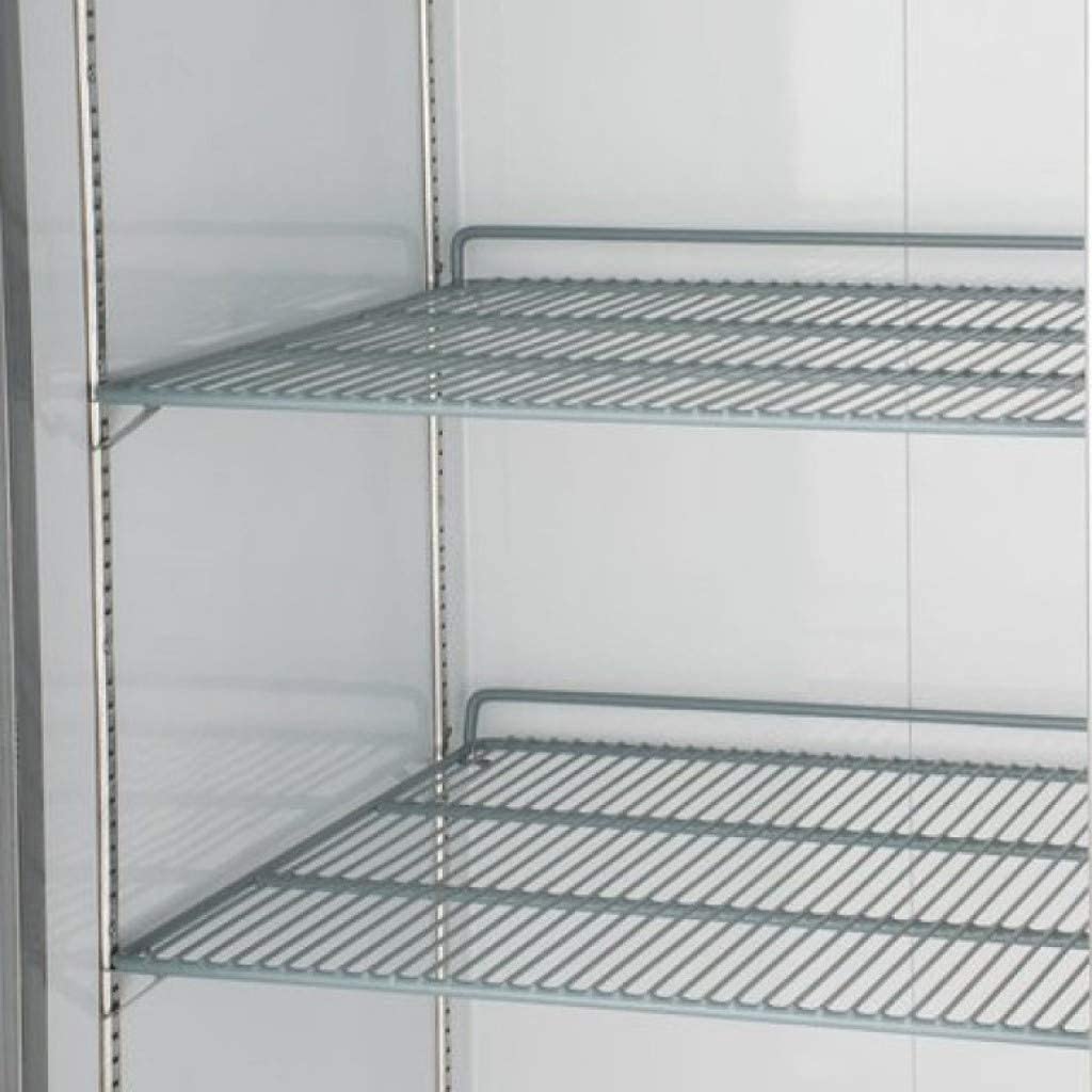 PEAKCOLD Single Door Commercial Reach In Stainless Steel Freezer, White Interior; 23 Cubic Ft, 29 Wide inch