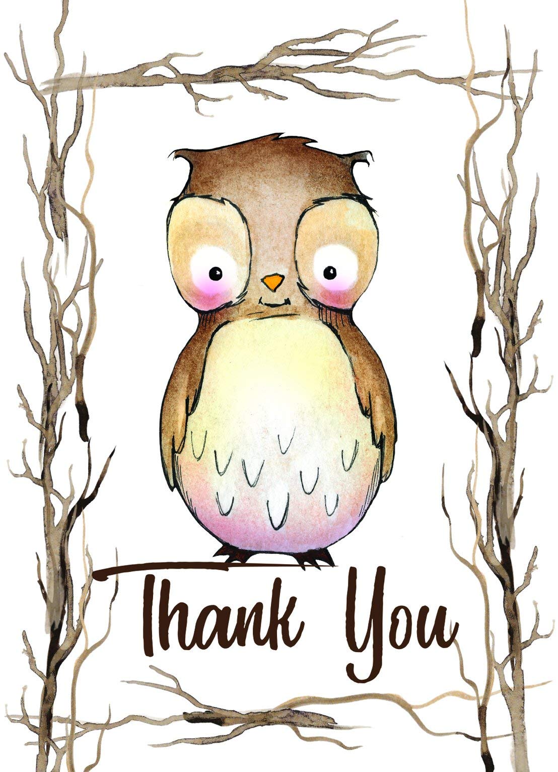 A Paper Smile Woodland Animal Thank You Cards Boxed Set 35 Note Cards