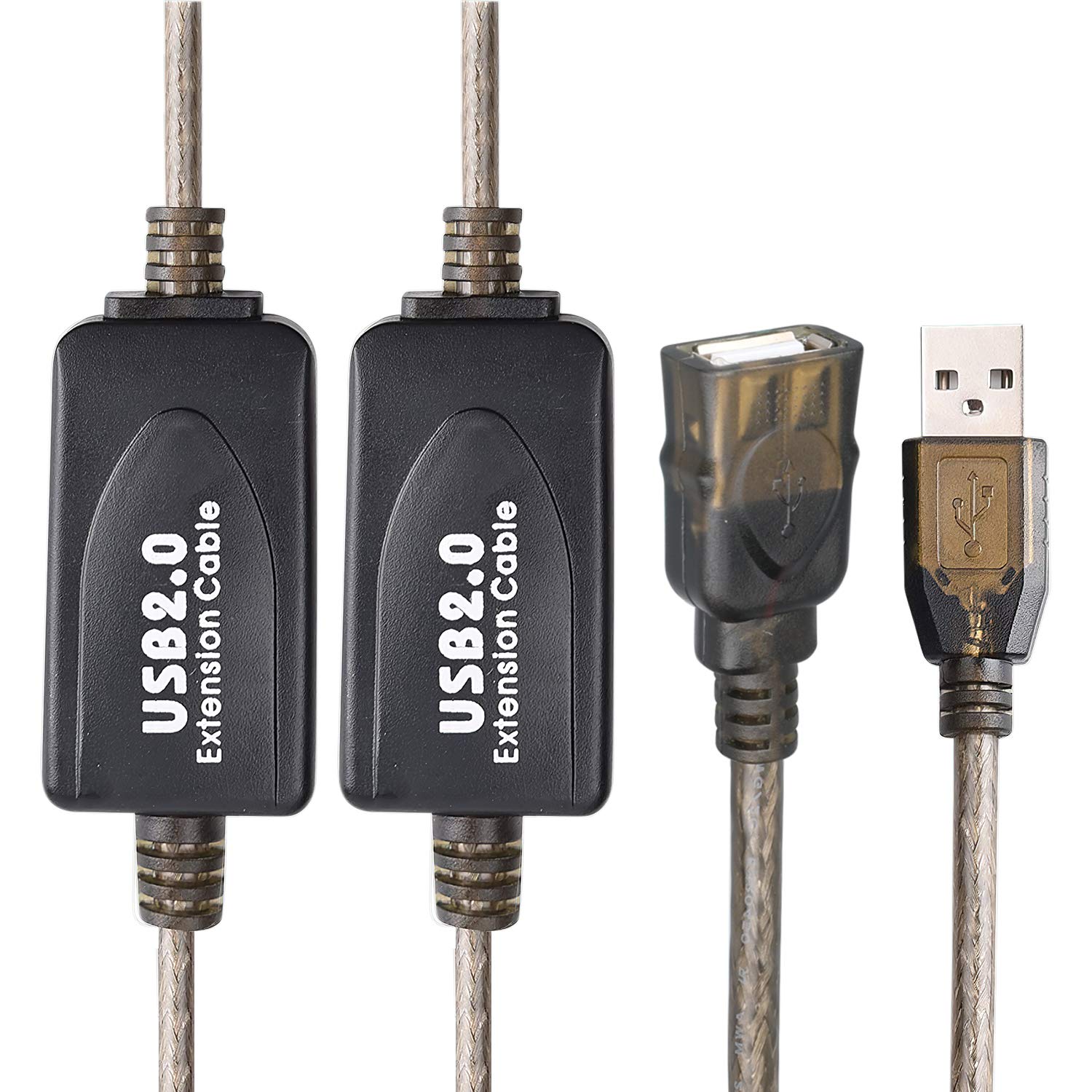 GGMTY 75 FT USB Extension Cable, USB 2.0 Type A Male to A Female Active Repeater Extension Cable 75 ft, High Speed 480 Mbps
