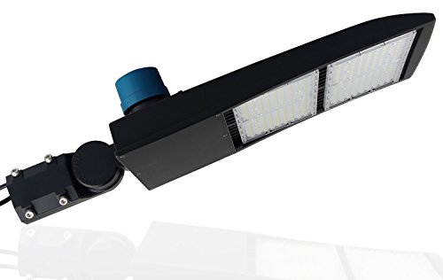 480vac - 40,000 Lumen NextGen II Series 300 Watt Parking Lot Light – Slip Fit Mount - with Photocell– 5000k - Black Housing - 480 Volt