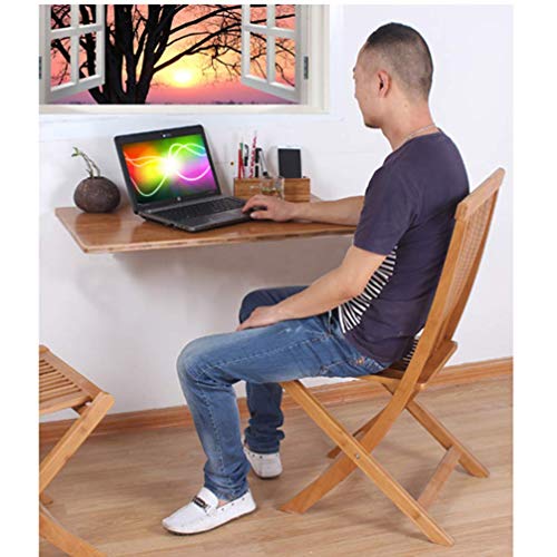 MTYLX Table,Desk,Wall Mounted Bar Dining Table,Foldable Computer Desk Learning Table,Wall-Mounted Study Desk,Size Optional,6040Cm,6040Cm