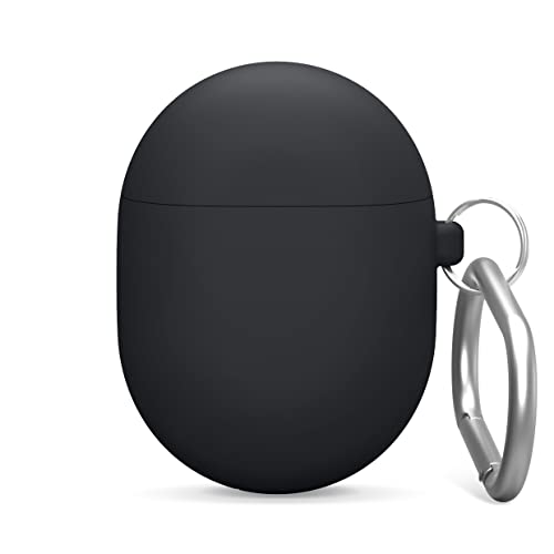 elago Hang Case Designed for Google Pixel Buds A-Series Case (2021), Pixel Buds 2 Case (2020), Shockproof Protective Silicone - Black [US Patent Registered]
