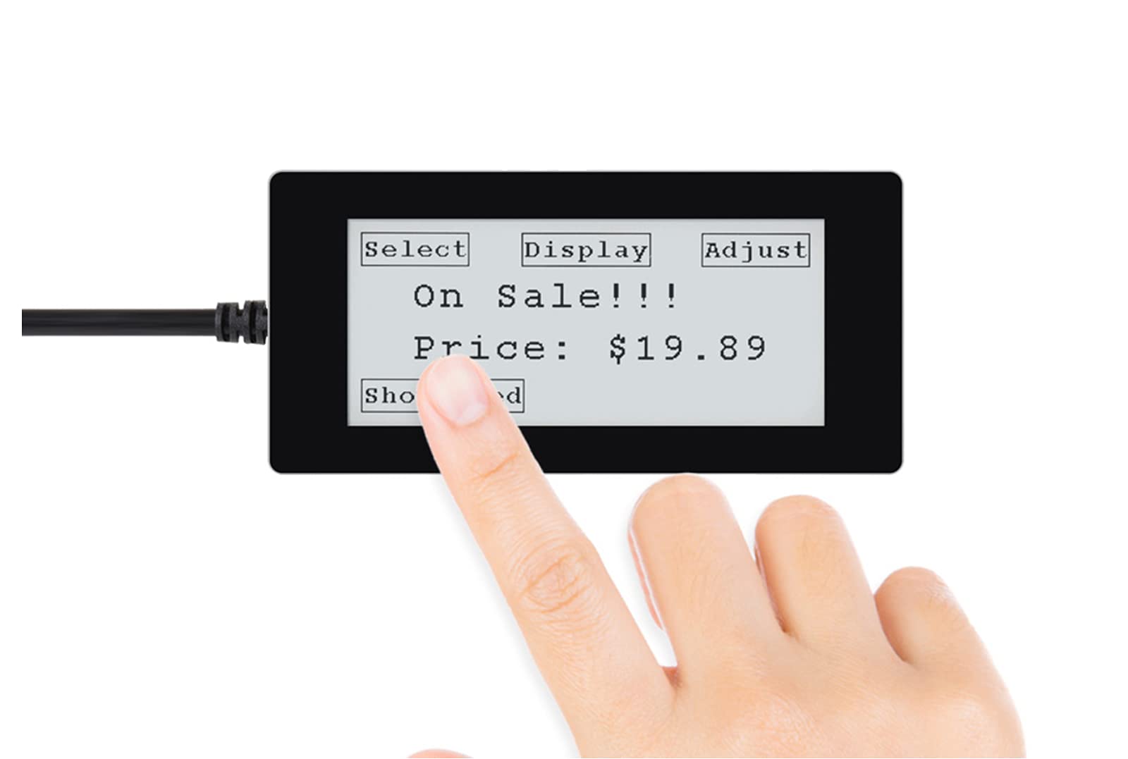2.9 Zoll e-Paper Touch Display für Raspberry Pi Pico 296×128 E-Ink Touchscreen Anzeigemodul Zweifarbig Schwarz/Weiß 3.3V Unterstützung 5-Punkte-Touch SPI / I2C-Schnittstelle Teilaktualisierung