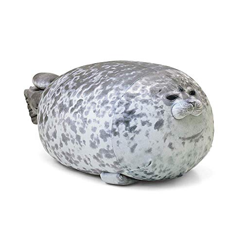 FJZFING Chubby Blob Seal Pillow, Stuffed Cotton Plush Animals Toy Cute Ocean Plush Pillows (X-Large (31.5 in)) 1