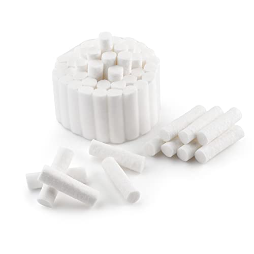 Cotton Rolls #2 Medium 1.5" x 3/8" Non-Sterile Highly Absorbent Cotton Pack of 50